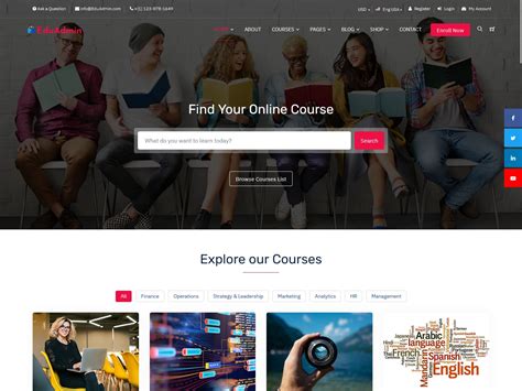 Lms Dashboard Bootstrap Admin Template With Ui Framework Eduadmin