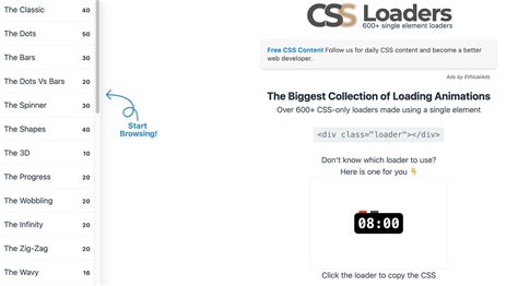 Cssローダー専門サイト「css Loaders」 Coding Haku