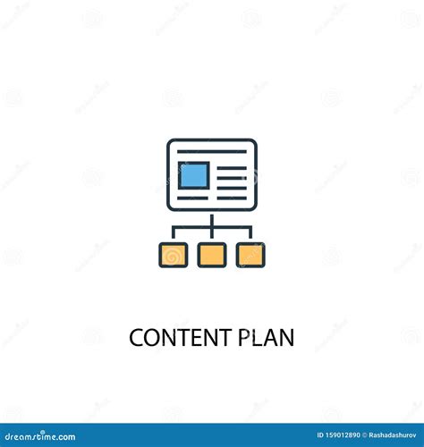 Content Plan Outline Icon Thin Line Concept Element From Content Icons Collection Creative
