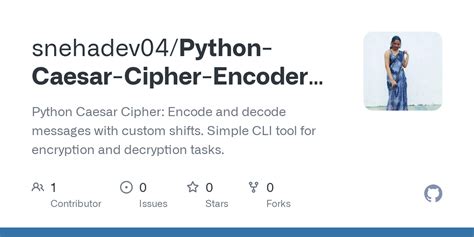 Github Snehadev04python Caesar Cipher Encoder Decoder Python Caesar