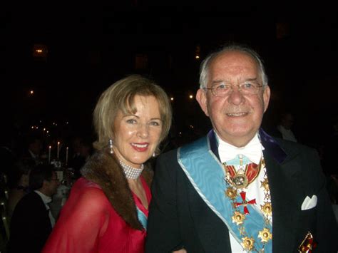 Anni Frid Lyngstad Prince Heinrich Ruzzo Reuss Redactionele Stockfoto