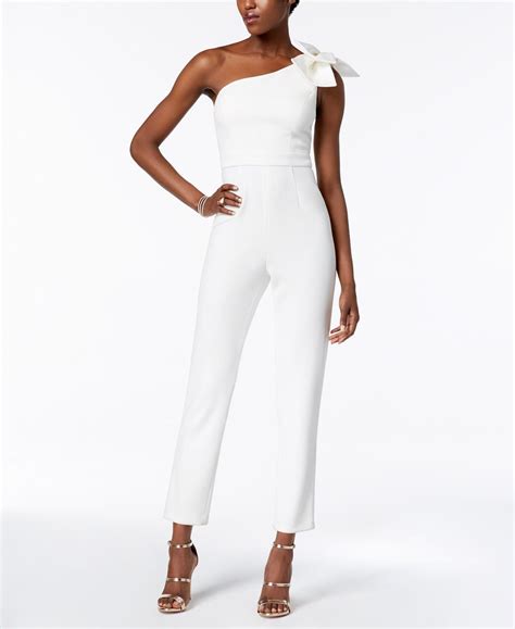 Adrianna Papell One Shoulder Jumpsuit Macys Jumpsuit Elegant