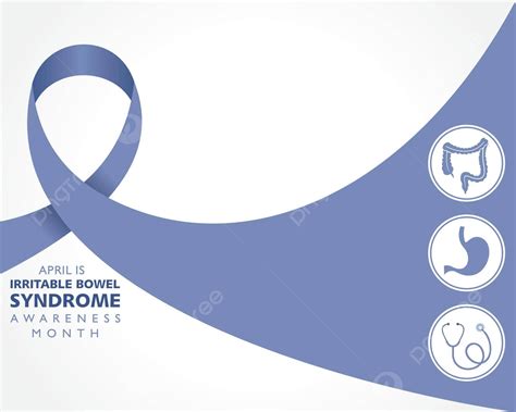 Vector Illustration Of Irritable Bowel Syndrome Ibs Awareness Month