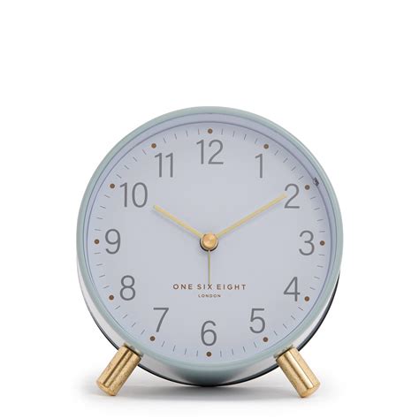 Angelina Silent Alarm Clock Sage Green Interior Secrets