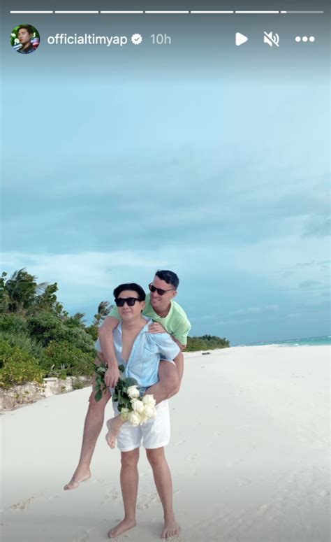 Look Tim Yap Partner Javi Martinez Get Married For Second Time Inquirer Entertainment