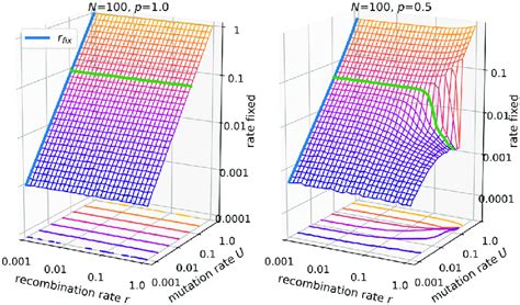 fixation rate of segregating mutations in the ism parameters are n