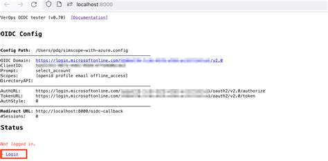 Azure Oidc Simscope Administration Guide