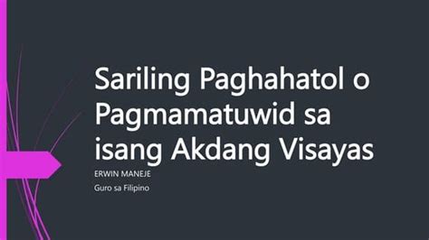 Kayarian Ng Pangngalan Payak Maylapi Tambalan Pptx