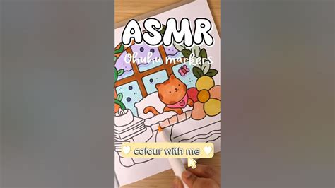 Asmr Colour With Me Ohuhu Markers Cozy Hygge Page Adultcolouring