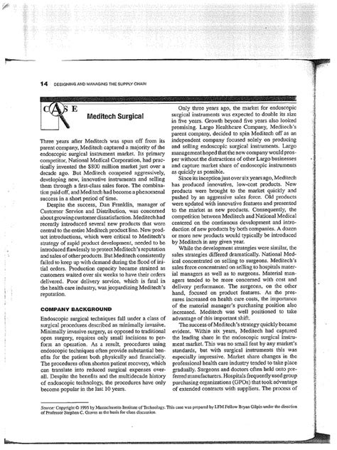 Case Study Meditech Pdf