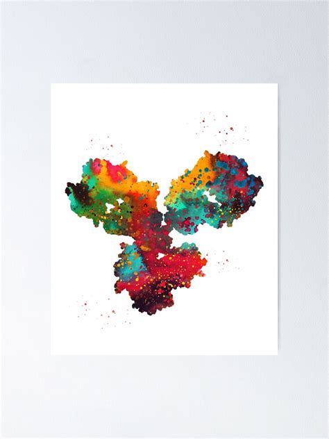 Antibody Molecule Poster For Sale By Rongtudf Redbubble