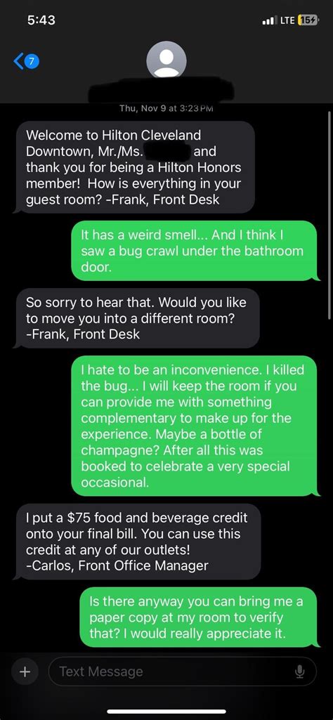 Wrong Number Text From A Hotel Rtexts