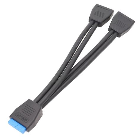 Маленький мини Usb 3 0 19 контактный 20 контактный внутренний удлинитель адаптер разветвитель