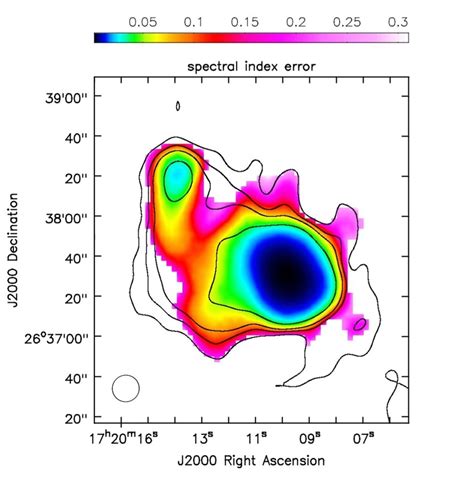 Spectral Index Error Map Of Rxj172012638 α 610 144 Related To Fig