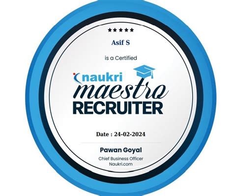Asif Shafiulla On Linkedin Certification Naukri Learningnewskills
