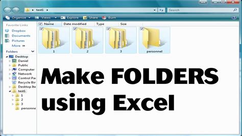 How To Create 1000 Folders Using Microsoft Excelexceltutorial2021