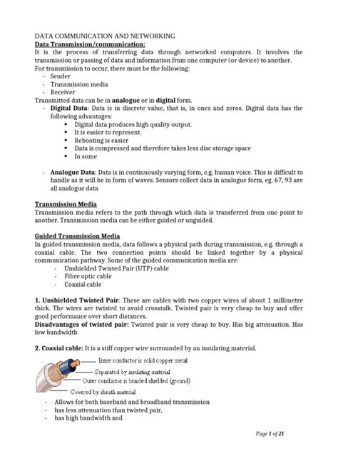 Data Communication And Networking Overview Pdf