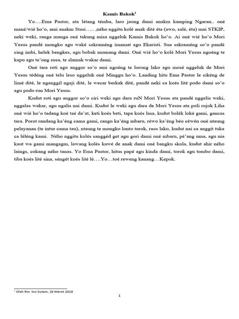 Torok Paskah 2018 Pdf