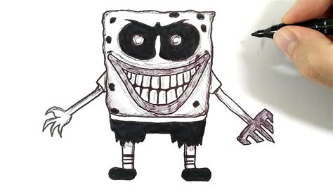 How To Draw Evil SpongeBob Exe YouTube