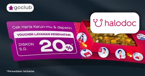 Promo Halodoc Dapetin Diskon Sd 20 Di Halodoc Dari Goclub Goclub