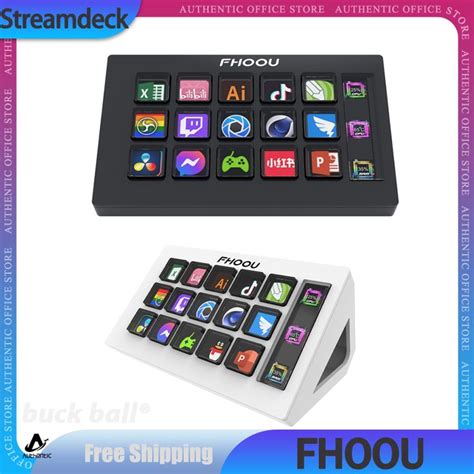 Streamdeck Visual Keyboard 15 Keys Lcd Button Stream Deck Live Content Creation Controller