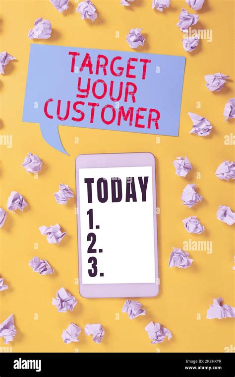 Text Caption Presenting Target Your Customer Word For Tailor Marketing