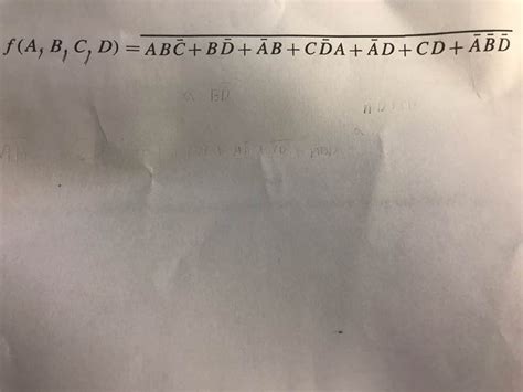 solved use boolean algebra to reduce the expression below