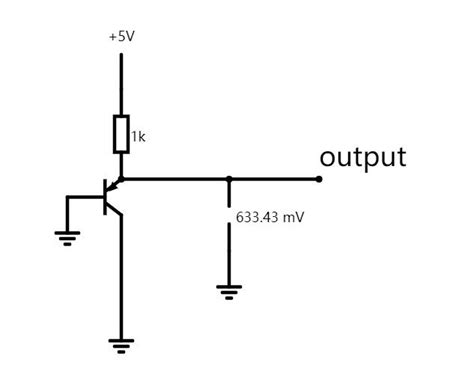Transistors PNP Output Low Voltage Is Not V Electrical Engineering Stack Exchange