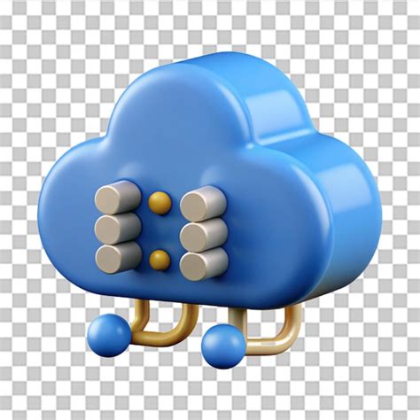 Cloud Computing 3d Icon Illustration Premium Ai Generated Psd