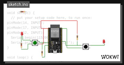 Taster Wokwi ESP32 STM32 Arduino Simulator