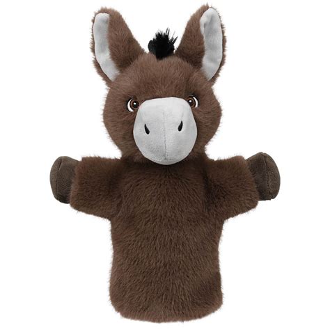 Animal Puppet Buddies Donkey Hand Puppet The Puppet Company