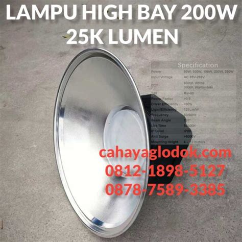 Jual Lampu HIGH BAY W Lumen Cahaya Glodok