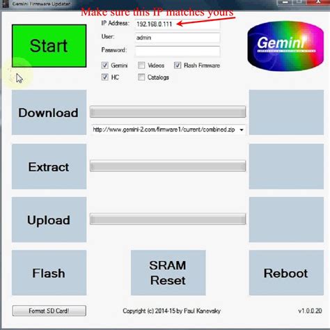 Gemini Firmware Updater