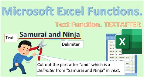 TEXTAFTER Function Get Substrings After A Specified Character Microsoft Excel Kaizen
