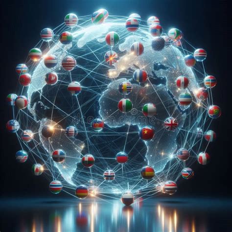 Glass Network Structure Blockchain Technology Network Structure Background Artificial