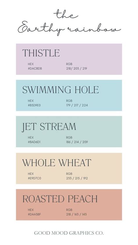 Pretty Colors And Their Hex Codes
