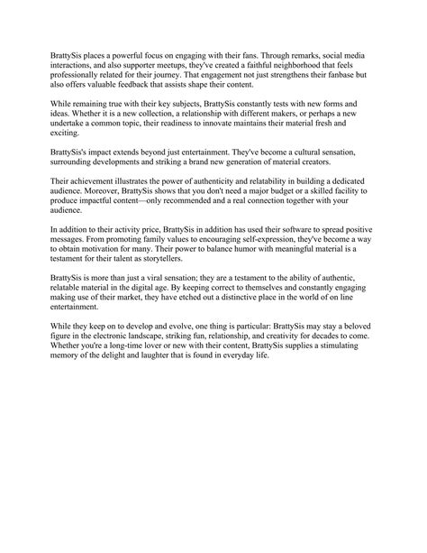 Brattysis How They Turn Their Passions Into Profitable Content Docx