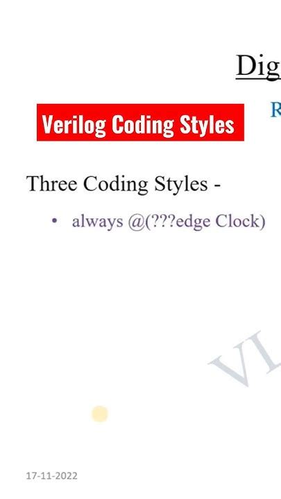 Verilog Coding Hardware Vlsiexcellence Vlsi Vlsidesign