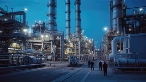 Production Ethylene Plant Stock Illustration Illustration Of Cooling