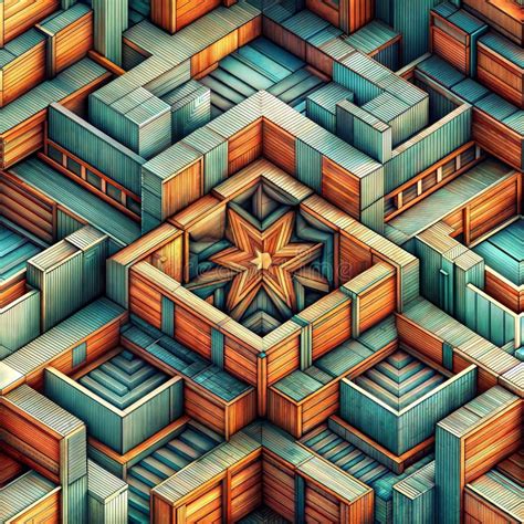 Hyper Detailed Seamless Tile Geometric Pattern For Design And Textile Ai Generated Image Stock