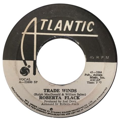 Roberta Flack The First Time Ever I Saw Your Face Trade Winds Atlantic Jamaica 45 2864
