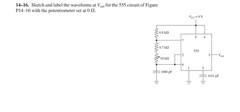 Solved 14 16 ﻿sketch And Label The Waveforms At Vout ﻿for