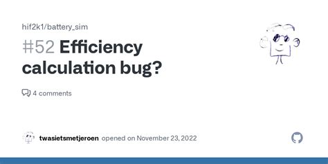 Efficiency Calculation Bug · Issue 52 · Hif2k1batterysim · Github