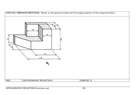 Orthographic Projection Exercises Pdf
