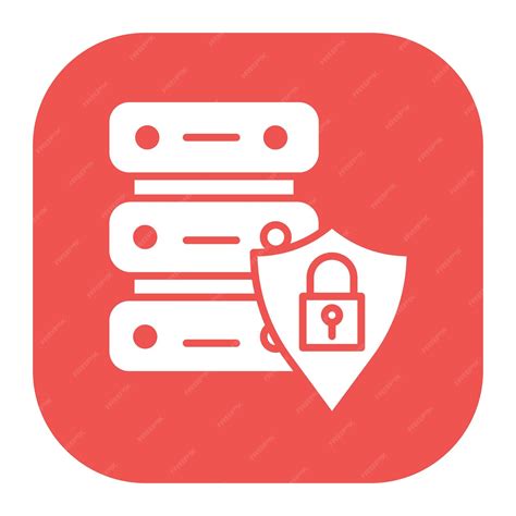 Premium Vector Database Security Vector Illustration