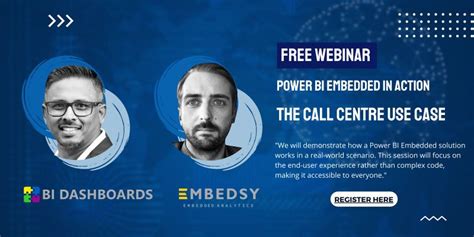 free webinar on power bi embedded by rakesh sookay pascal kiefer 🥷