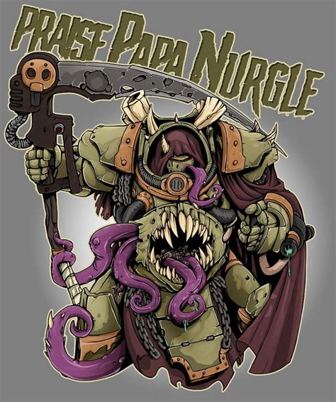 Praise Papa Nurgle Art By Jukka Rasmass 40k Gallery Warhammer