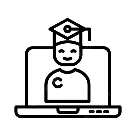 온라인 수업 라인 아이콘 언택트 비접촉 온라인 Png 일러스트 및 벡터 에 대한 무료 다운로드 Pngtree