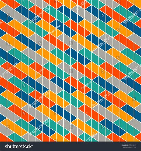 Rectangular Interlocking Angled Blocks Wallpaper Parquet Stock Vector Royalty Free 696114979