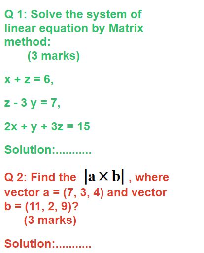 Solved Q Solve The System Of Linear Equation By Matrix Chegg